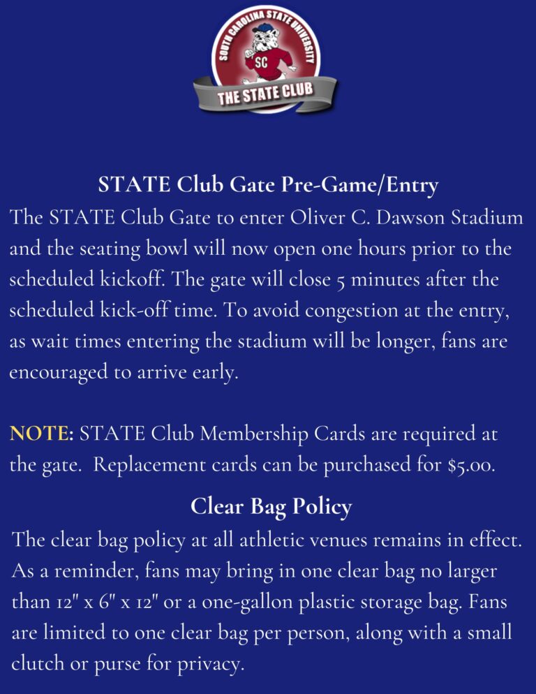 The State Club – The Official Booster Club for SC State Athletics