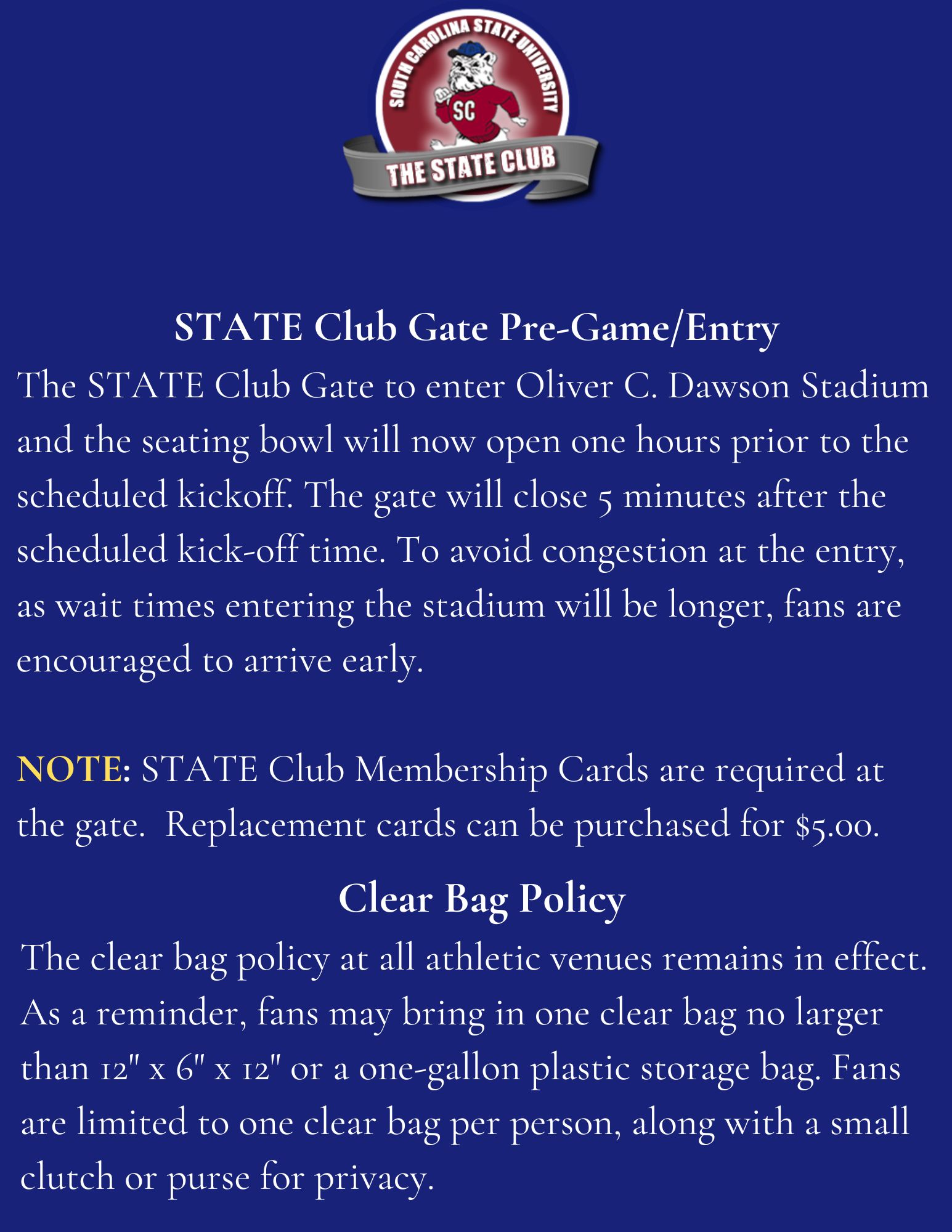 The State Club – The Official Booster Club for SC State Athletics